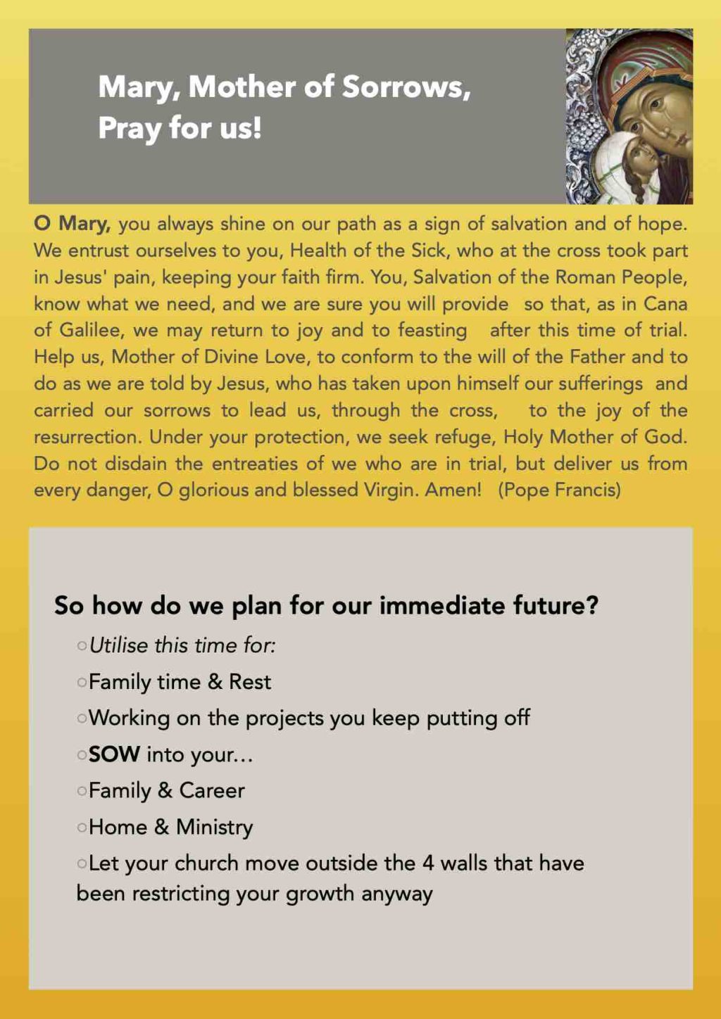 Faith vs Fear Reflection - Catholic Spirituality Centre (CSC) Singapore