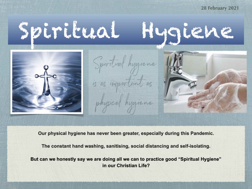 Spiritual Hygiene - Catholic Spirituality Centre (CSC) Singapore